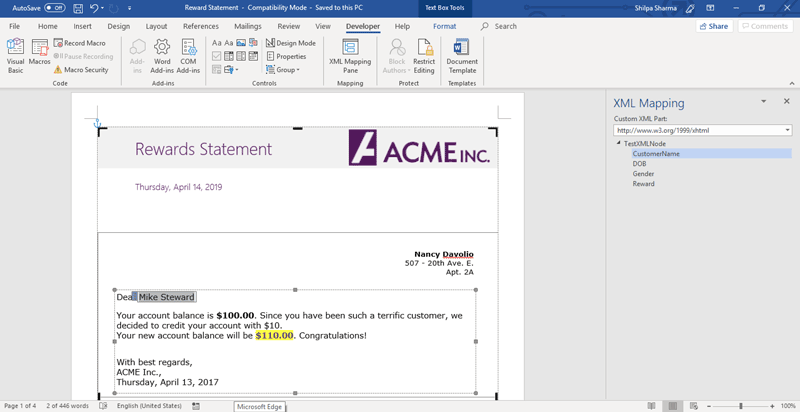 Documents for Word | Release Information v2
