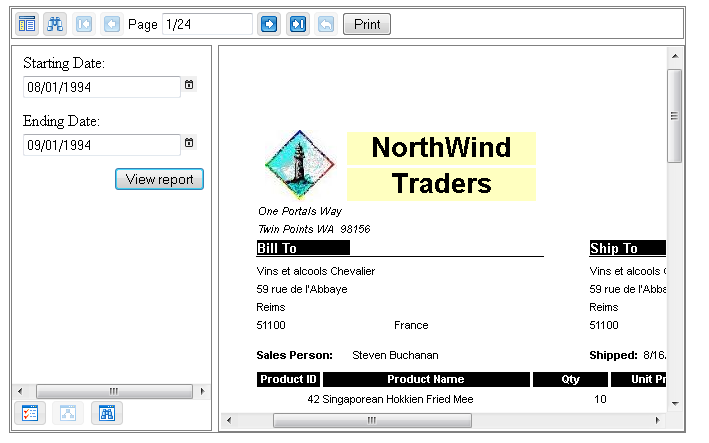 Adding A Print Button To HTML ViewerType In ActiveReports 7