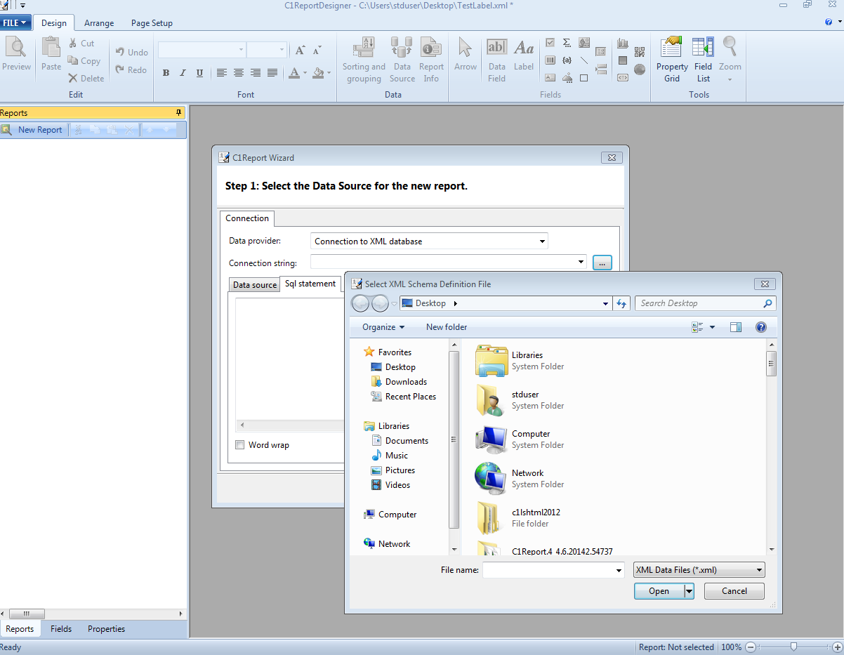 Bind Xml As Datasource Asp Web Forms Edition Componentone