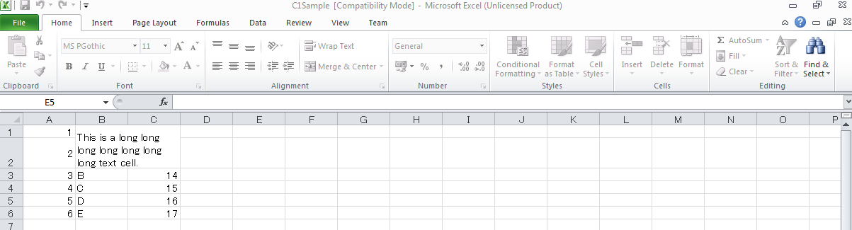 Handling Merged Cell In C1Excel