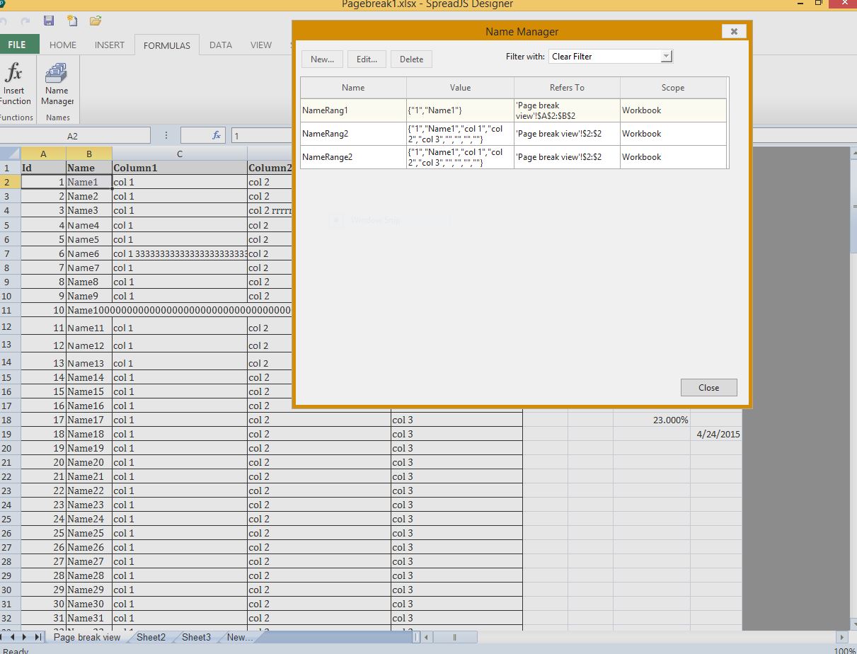 Name Ranges Are Not Importing From A File Which Has Some Name Ranges Set It Spreadjs