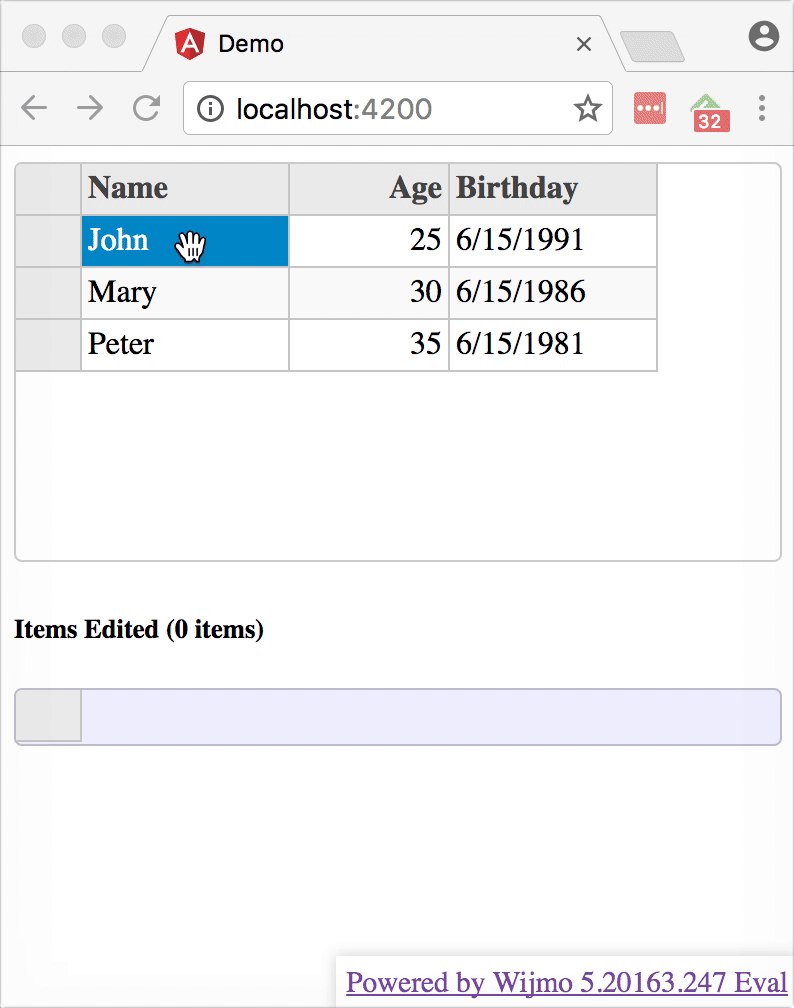 [Bug] Editing a cell and clicking inside the grid does not track data change | General ...